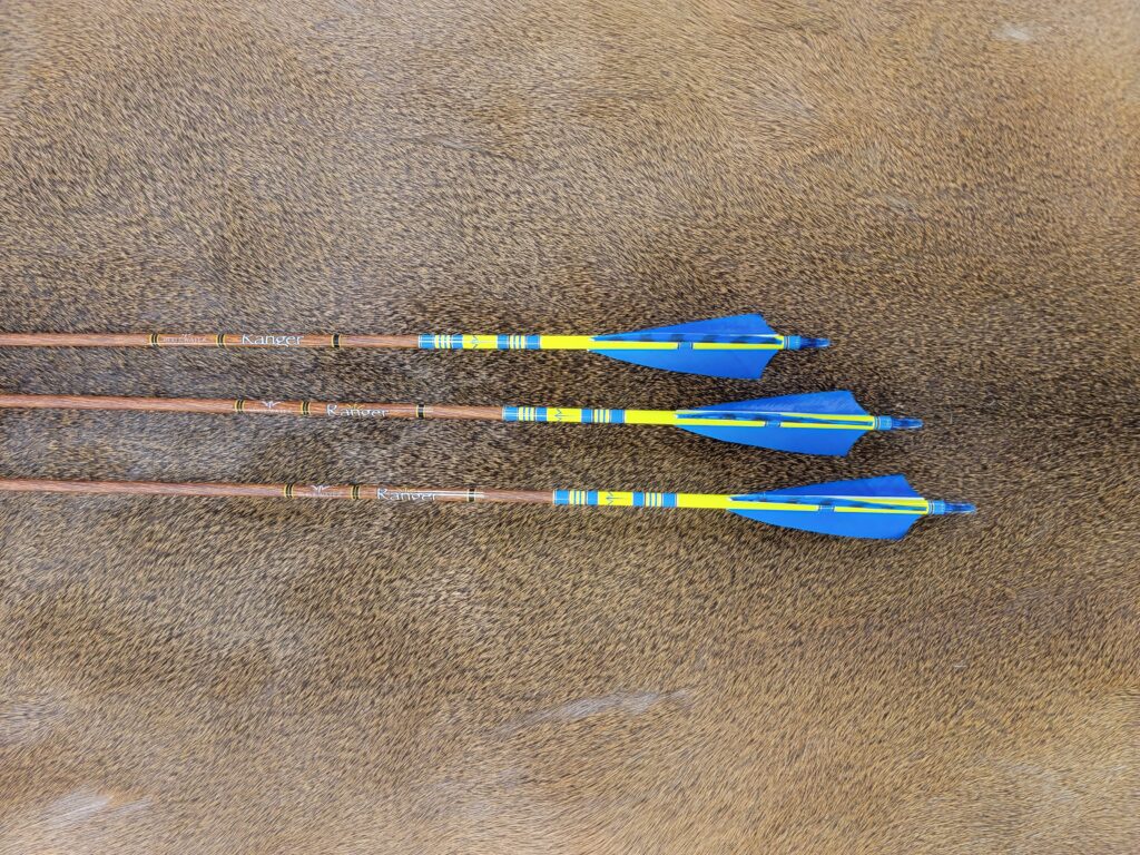 Traditional 34 Flo Yellow with Blue Crests Ranger Wood Grain Carbon ...