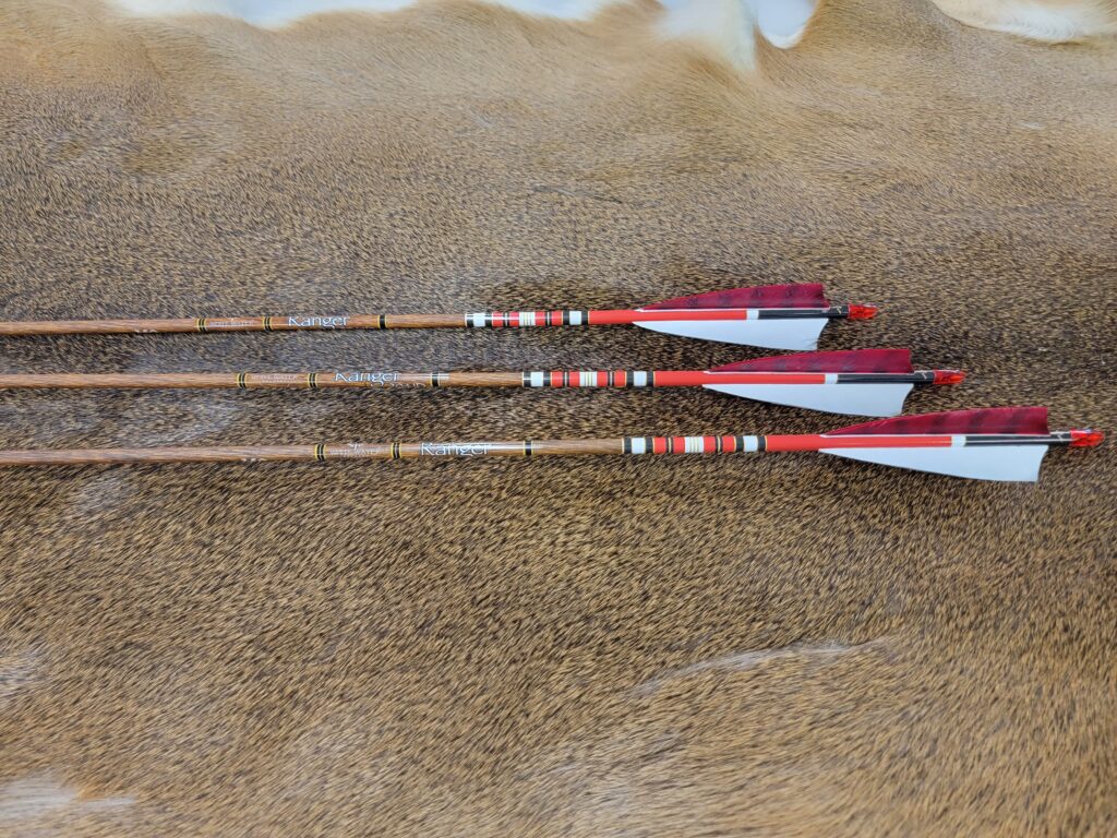 Traditional 30 Red Ranger Wood Grain Carbon Arrows .204 – 6pc Pack ...