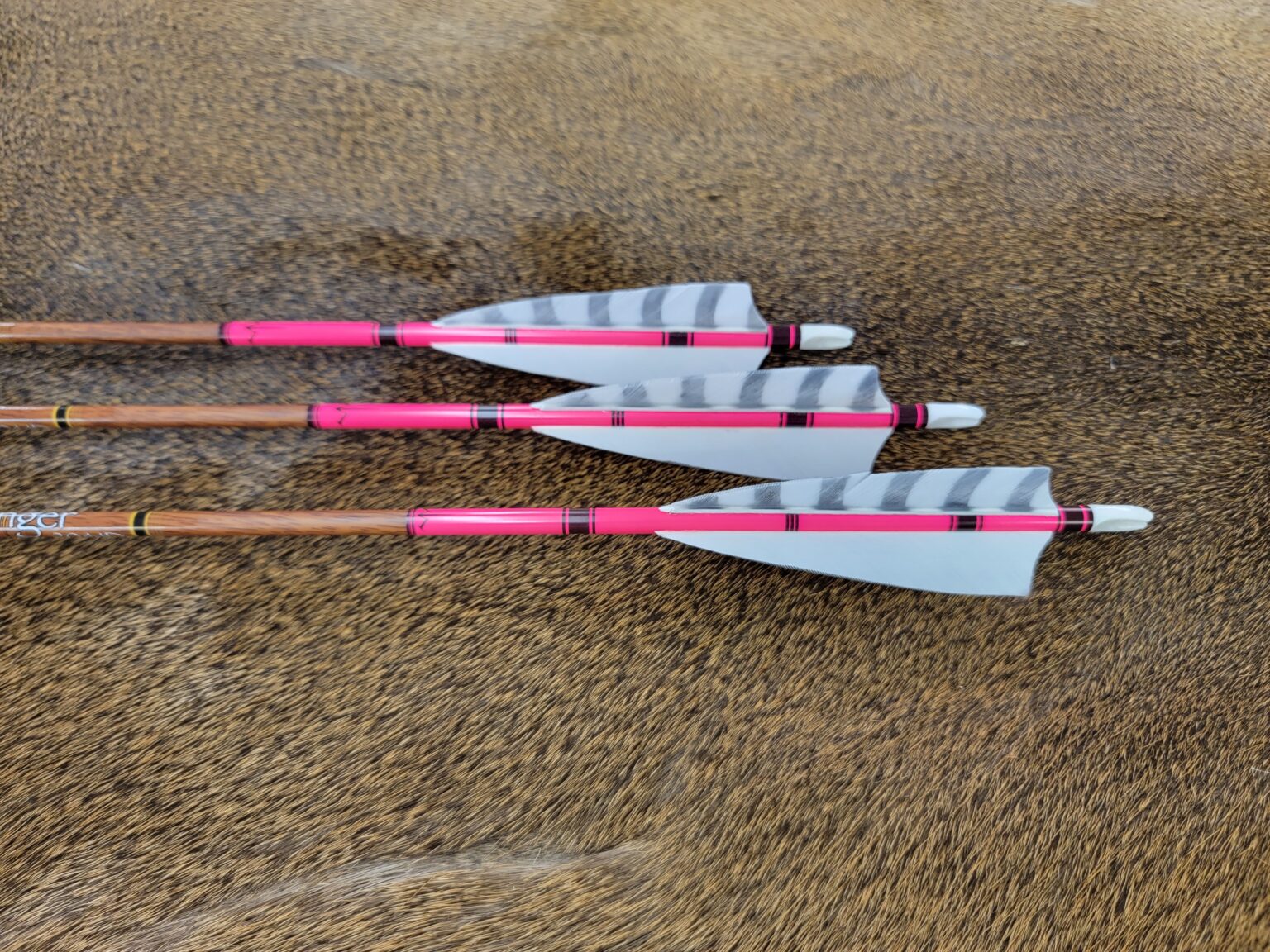 Traditional 22 Flo Pink with Black Crests Ranger Wood Grain Carbon ...