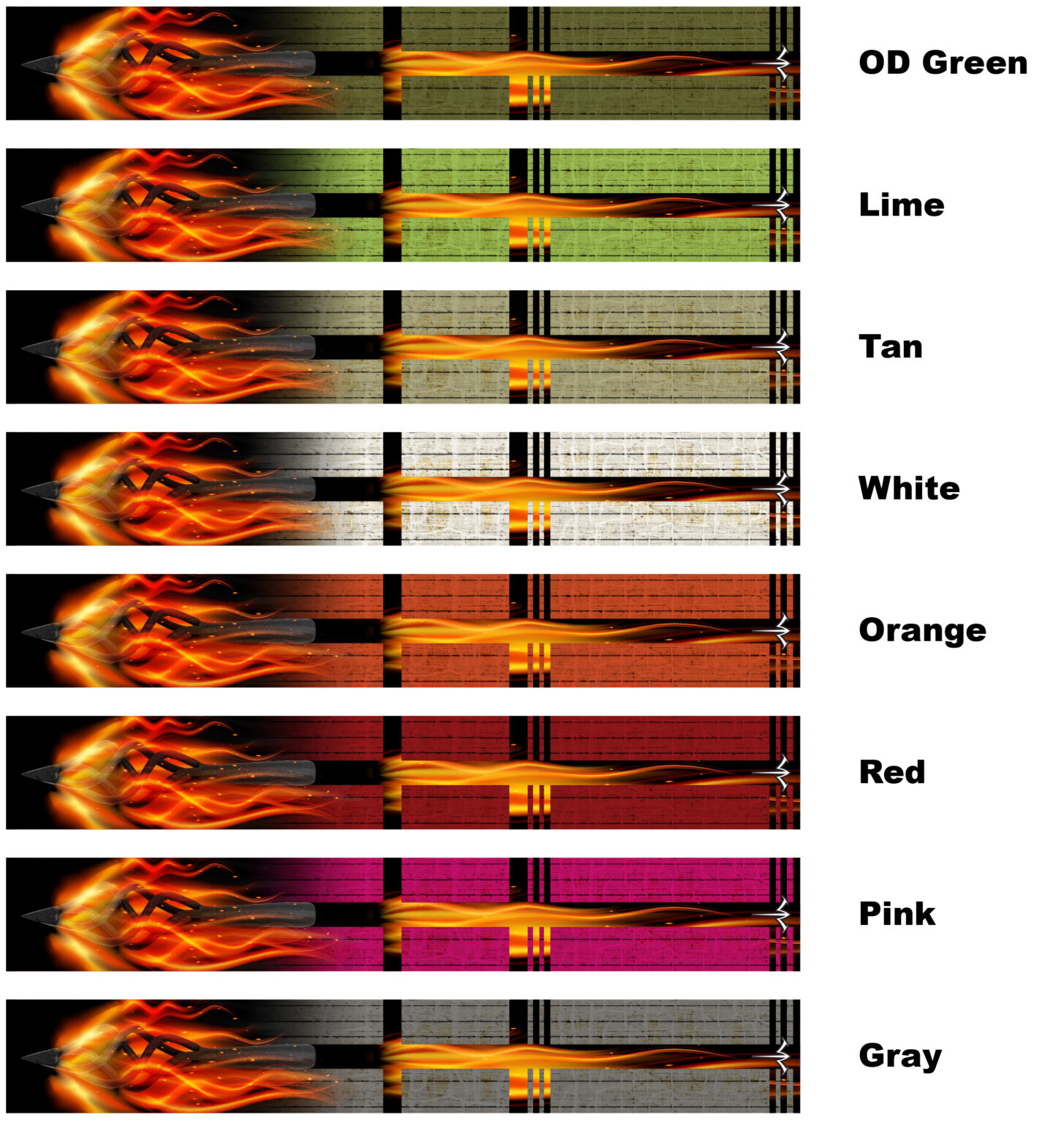 Flame Arrow Arrow Wraps | White Water Archery