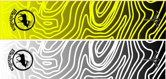 Custom Elkaholics Topo V2 Fade Arrow Wraps | White Water Archery